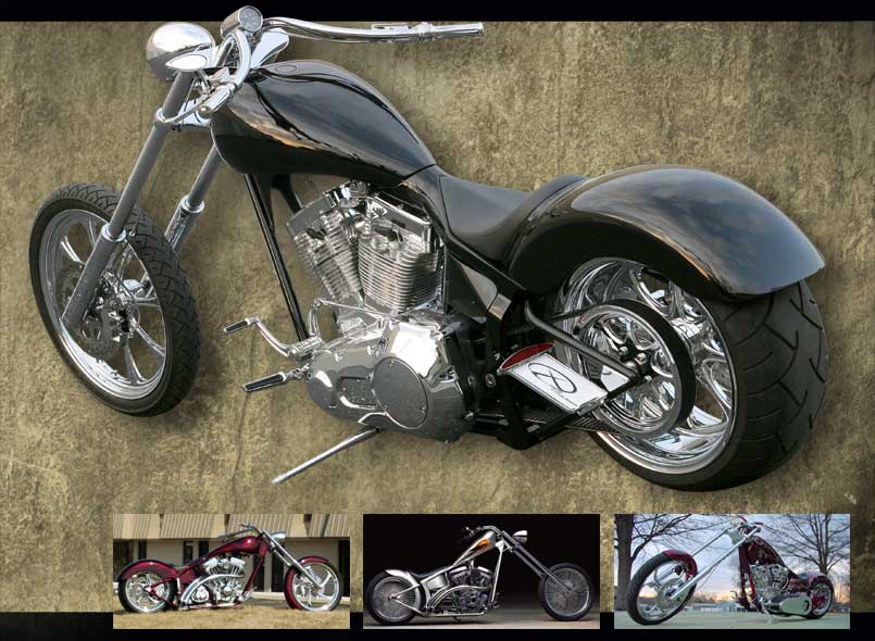 08 custom choppers frames motorcycles dealers Harley-Davidsons rolling ...
